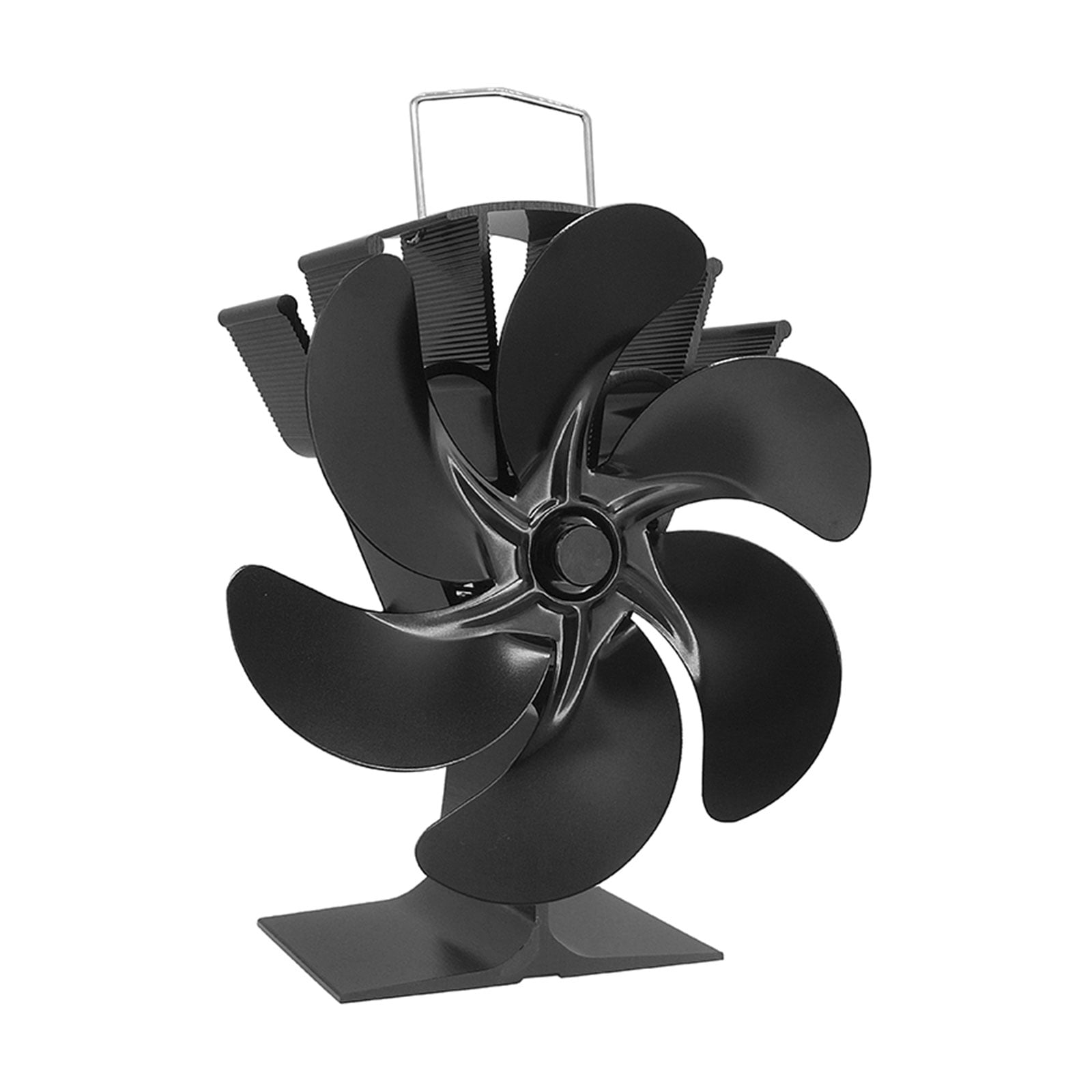 Ysmooiuy Stove Fan 6Blades HighAir Volumes Heat Powered Wood Burners ...