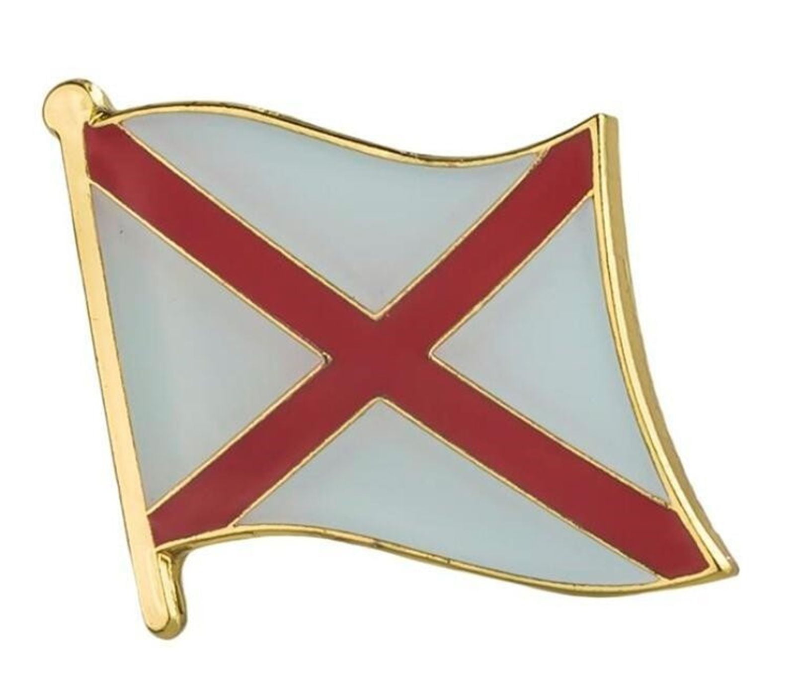 Ysmzzmsy 1 PCS（0.75x0.63 inch) Alabama Flag Pin Suit lapel flag pins ...