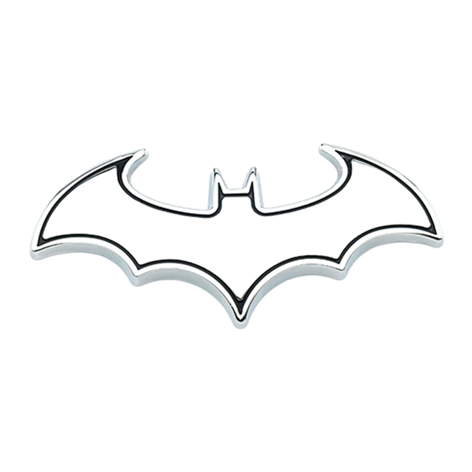Ysmzzmsy 1 PCS 3D Metal Bat Logo Car Emblem Sticker, 1.85 x 4.13 inches ...