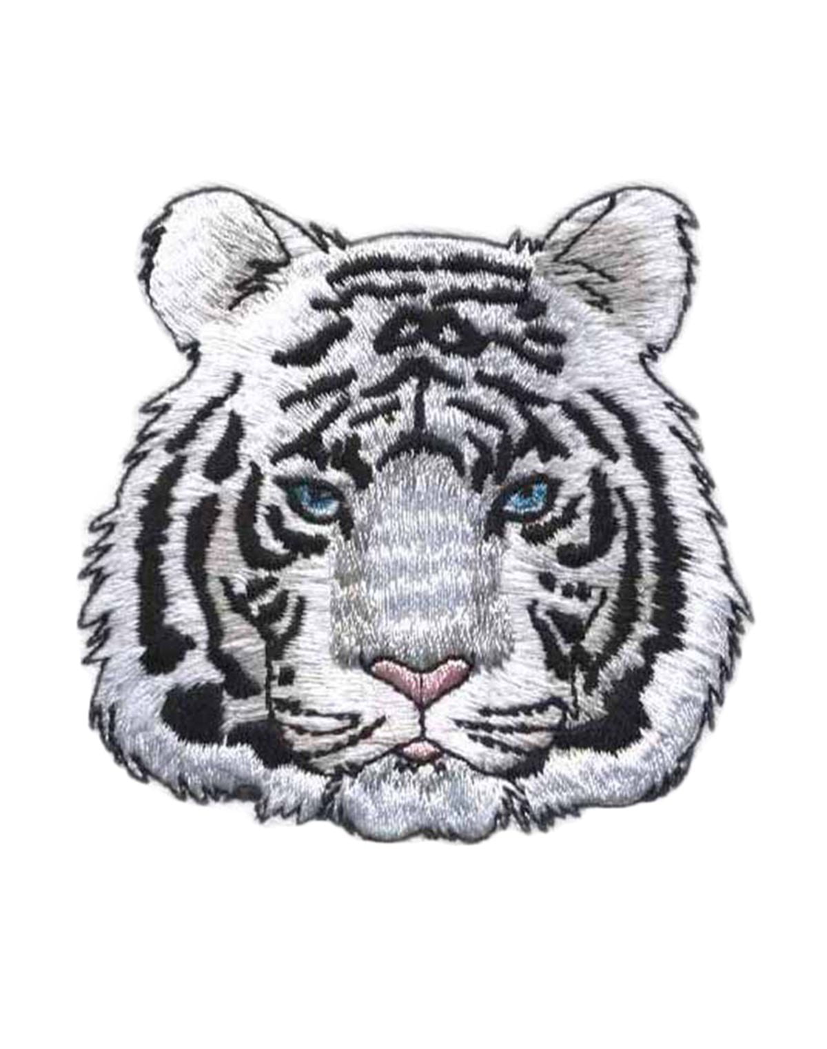 Ysmzzmsy 1 PCS Pattern Iron On or Sew On Embroidered Tiger Head Patch ...