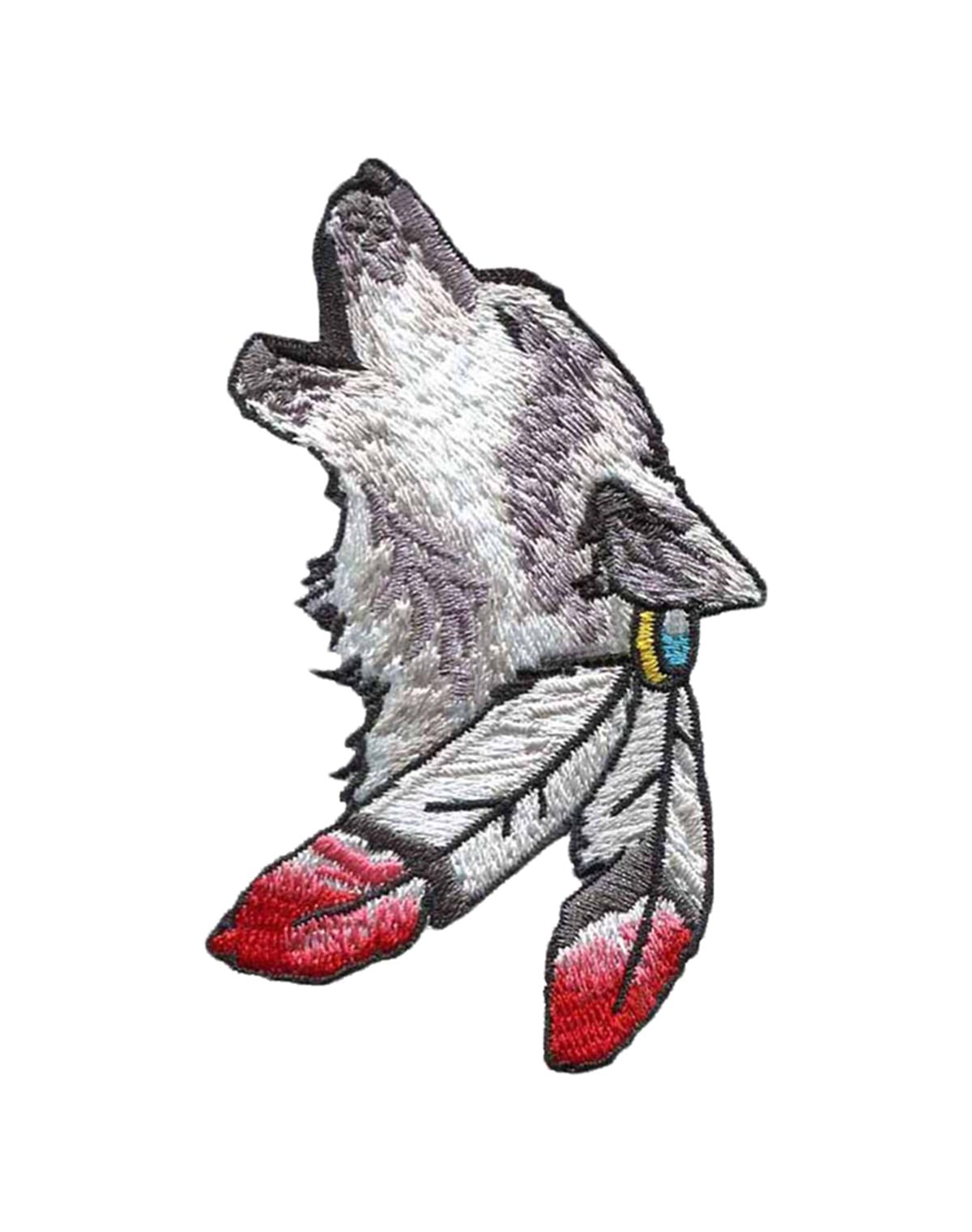 Ysmzzmsy 1 PCS Pattern Iron On or Sew On Embroidered Wolf Head Patch - Walmart.com
