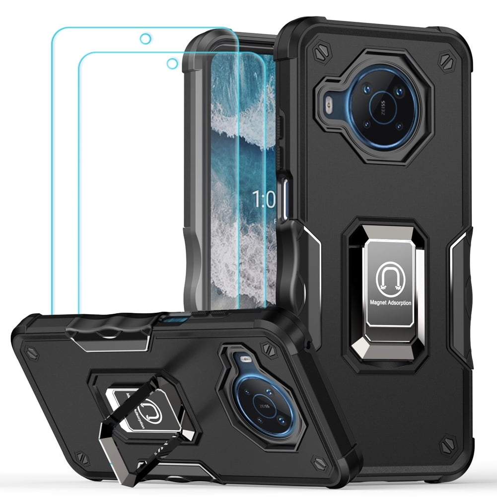 Ytaland Nokia X100 Case, 2 in 1 Shockproof Bumper with Ring Kickstand ...