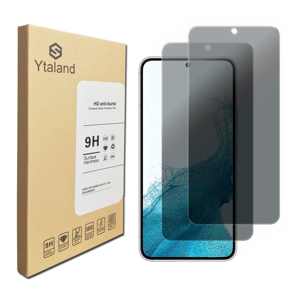 Ytaland Privacy Screen Protector for Samsung Galaxy S22, 2 Pack, Anti ...