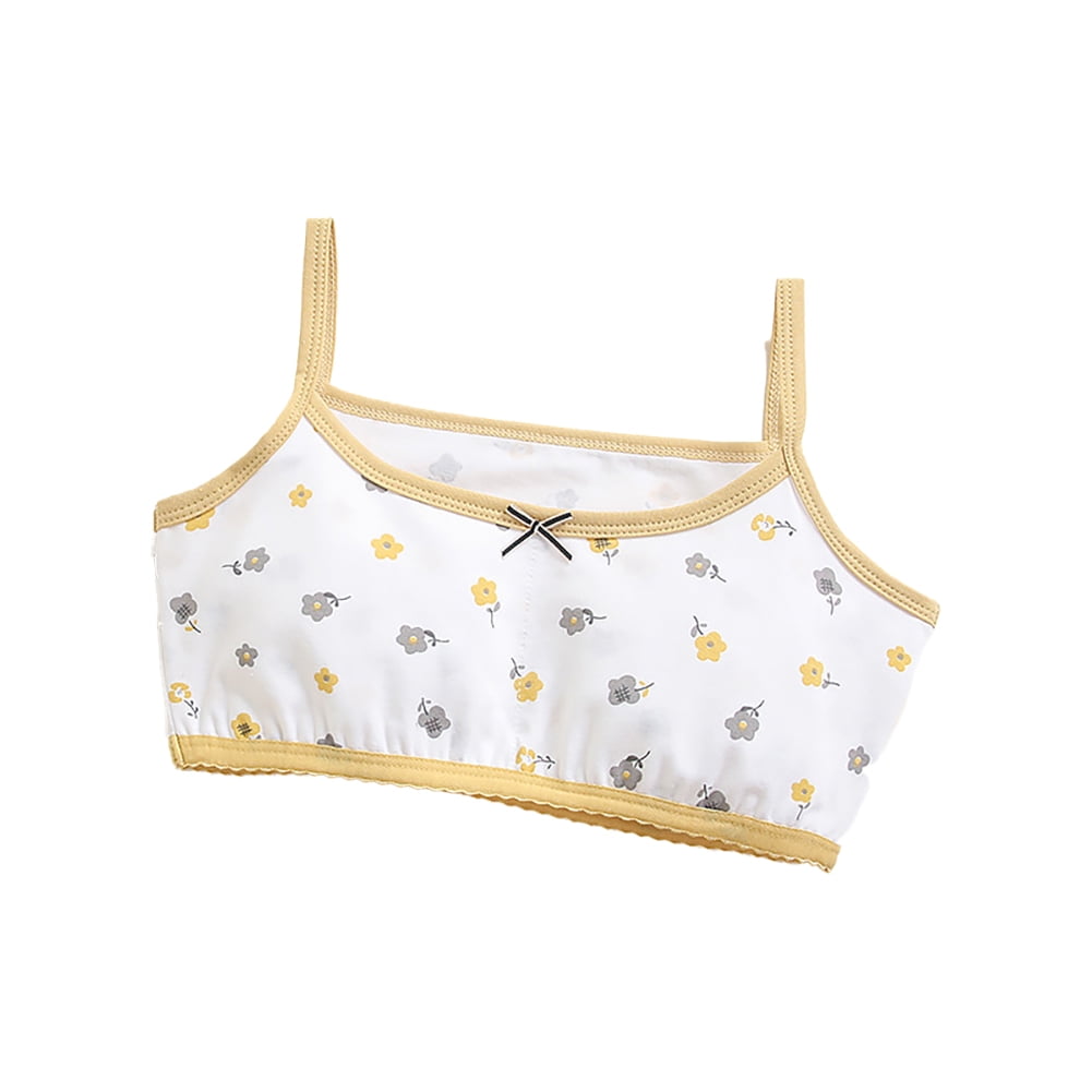 Ytdscs Kids Girls' Training Bras Cami Bralette Removable Pads Sports ...