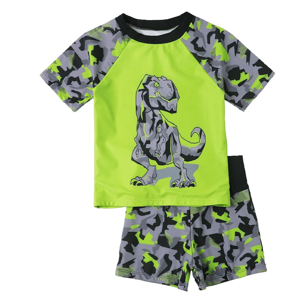 Ytdscs Kids Boys Swimsuits Rashguard Set 2PCS Upf 50 Long / Short ...