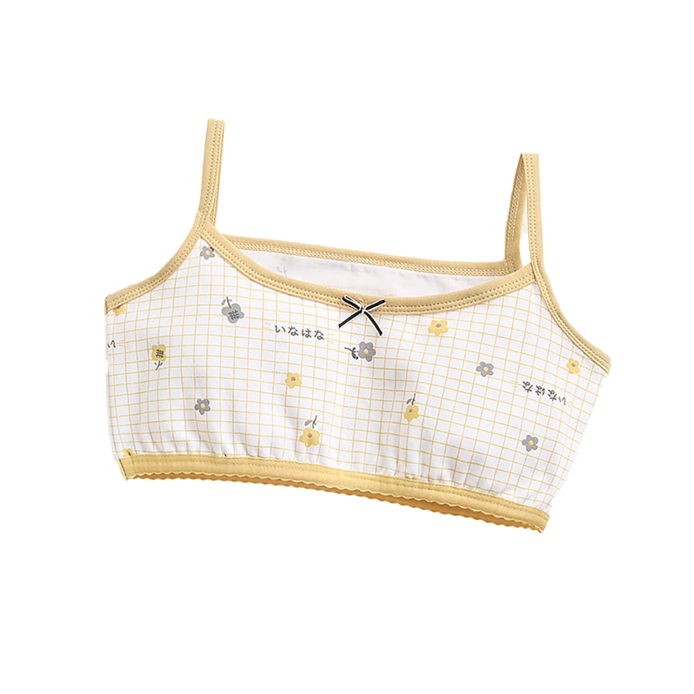 Ytdscs Kids Girls' Training Bras Cami Bralette Removable Pads Sports ...