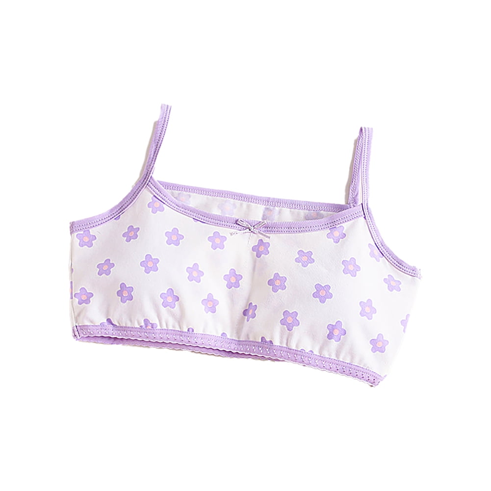 Ytdscs Kids Girls' Training Bras Cami Bralette Removable Pads Sports ...