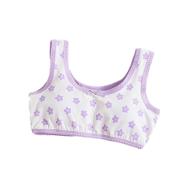 Ytdscs Students Training Bras, Girls Cotton Sports Tanks Underwear Kids ...