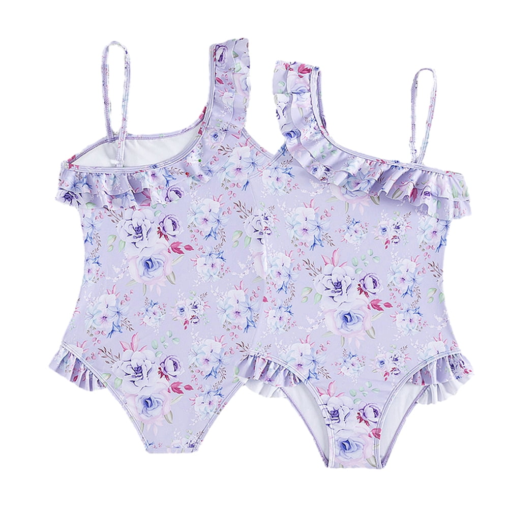 Ytdscs Toddler Kids Girls One Piece Swimsuits Ruffled Bikini Tankini ...