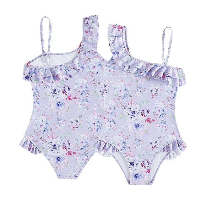 Ytdscs Toddler Kids Girls One Piece Swimsuits Ruffled Bikini Tankini ...