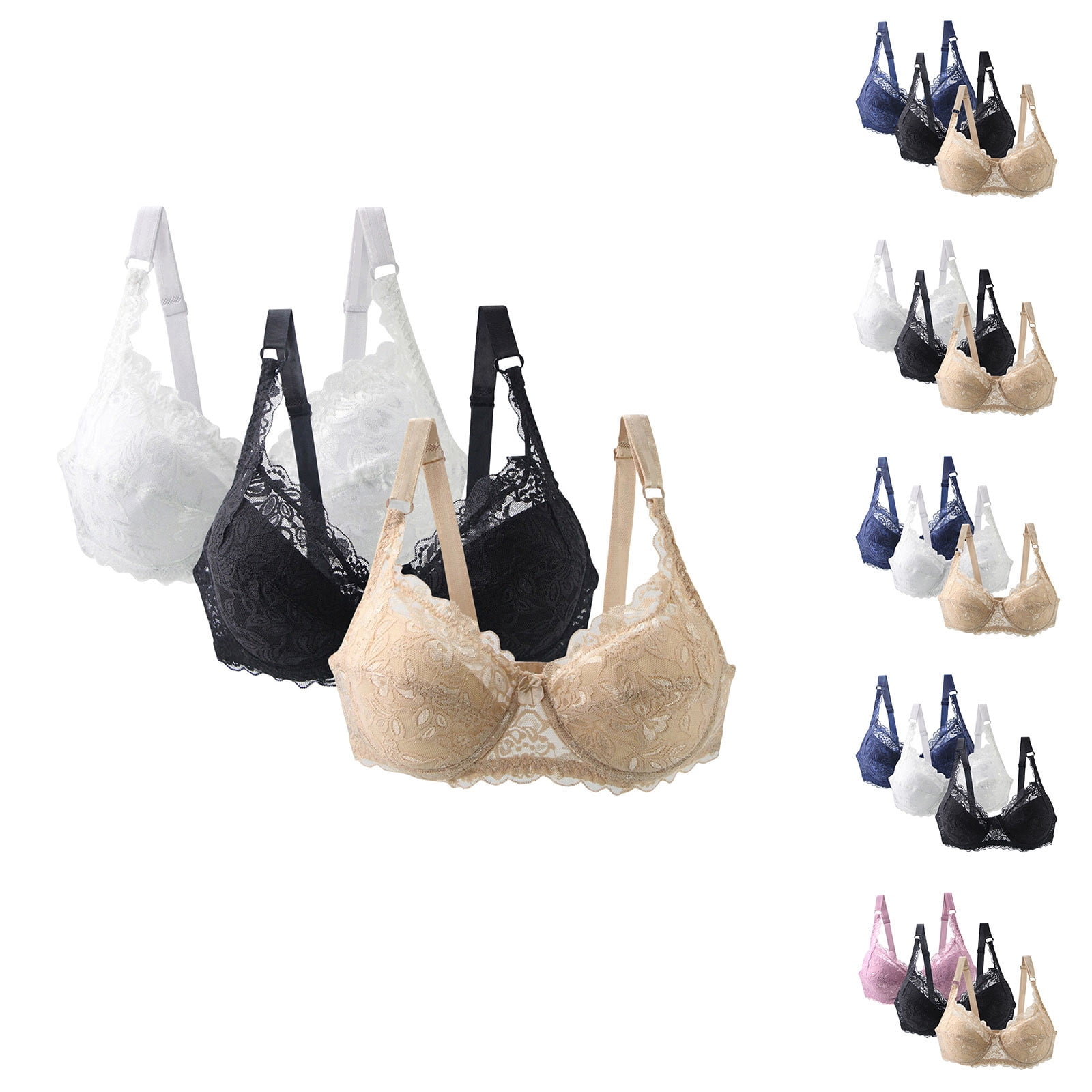 Yteetum Bras for Women High Support Sport Bras Sexy Seamless Push Up ...