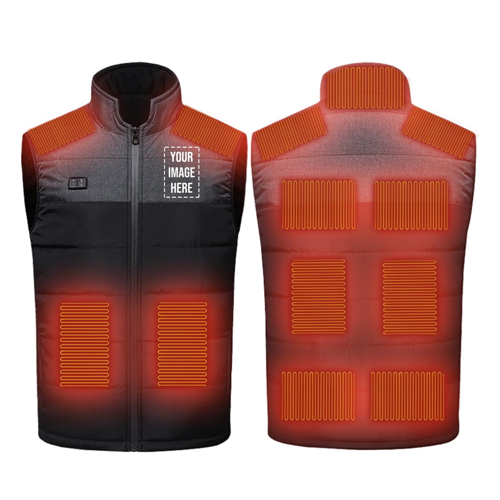 Yteetum Heated Vest for Men and Women Plus Size Cotton Clothing ...