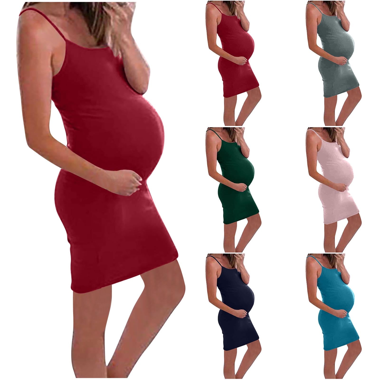 Yteetum Maternity Dresses Multifunctional Maternity with Chest Pad ...