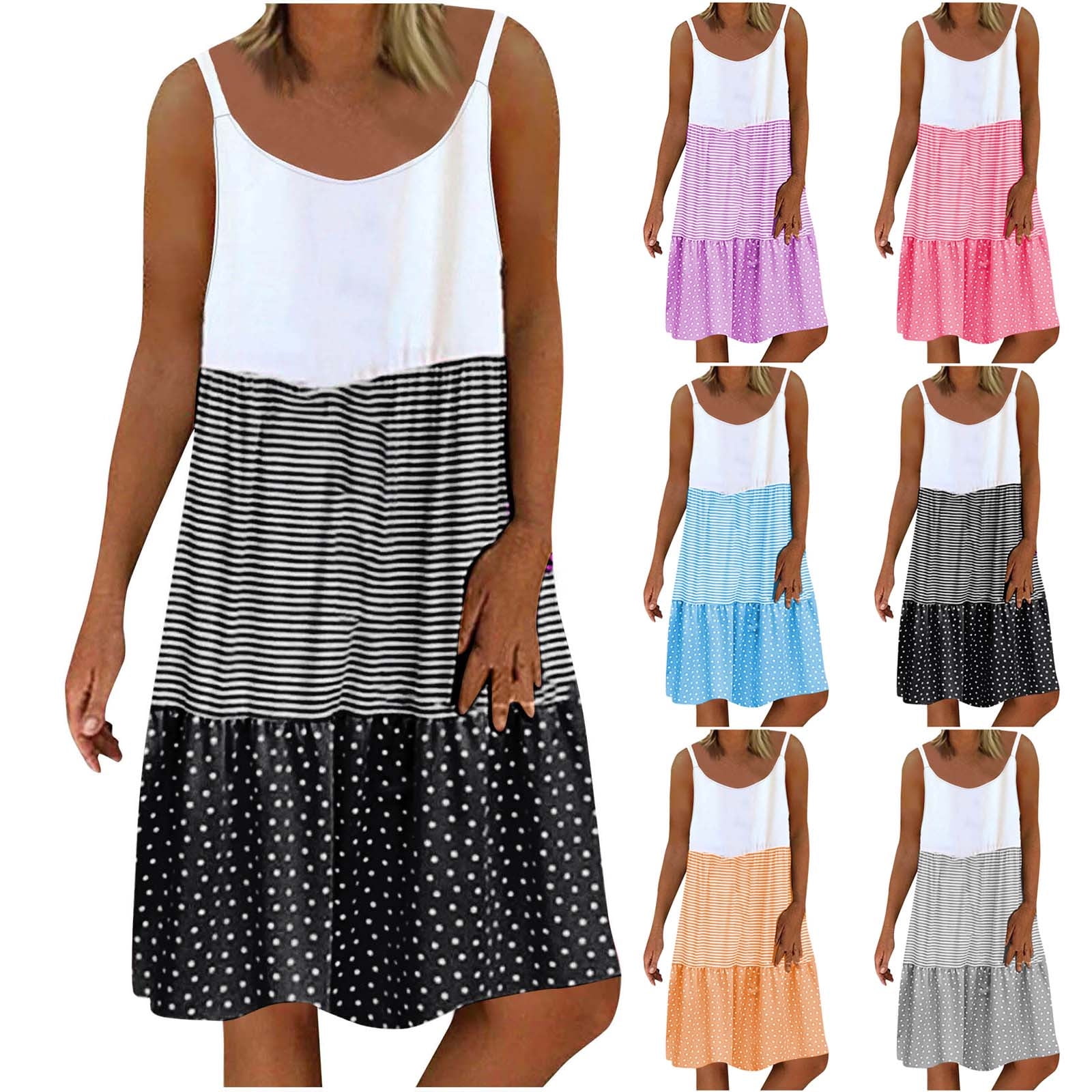 Yteetum Pinks Slip Dresses for Women Floral Dress Graduation Dress ...