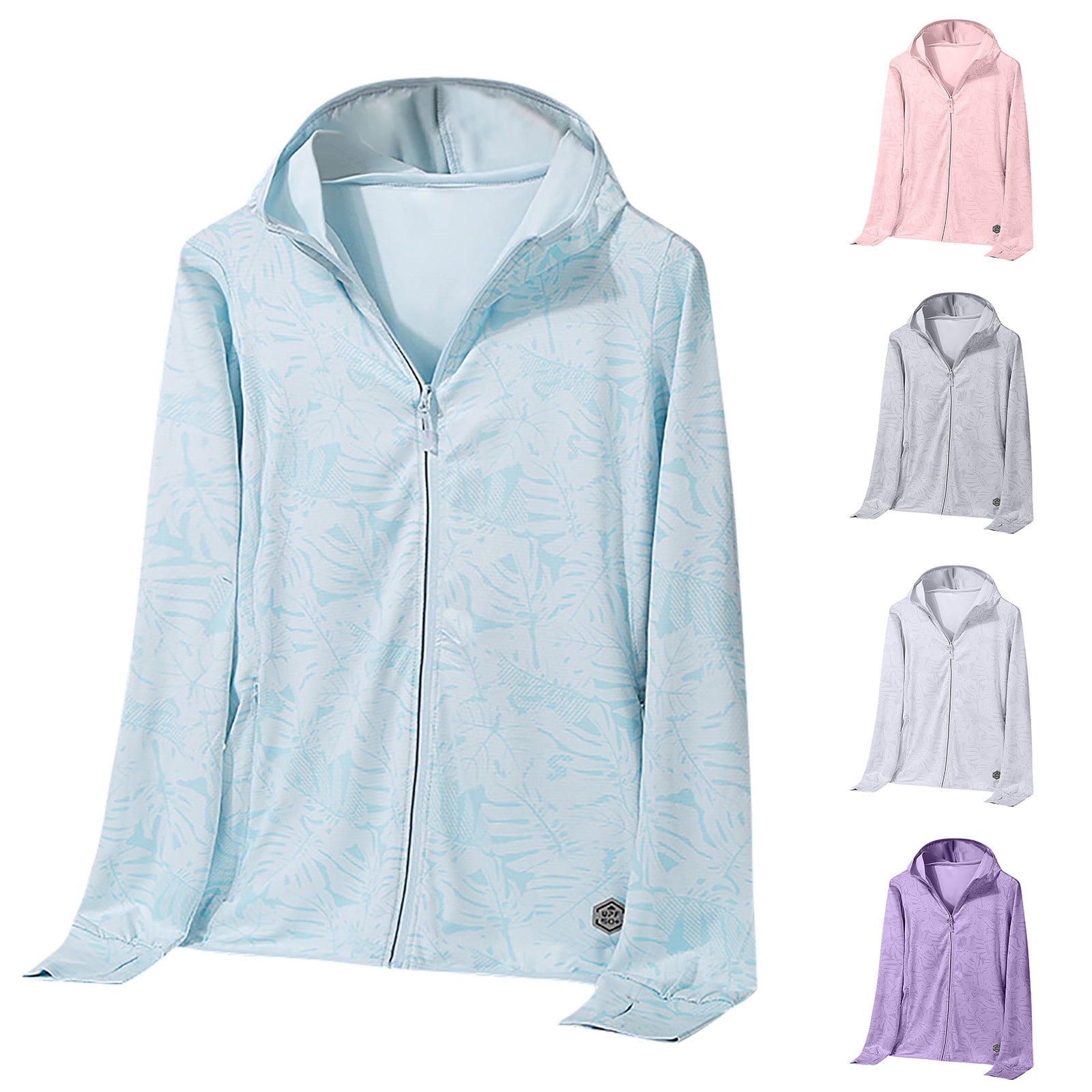 Yteetum Women's Sun Protection Shirts Summer High Elasticity Anti ...