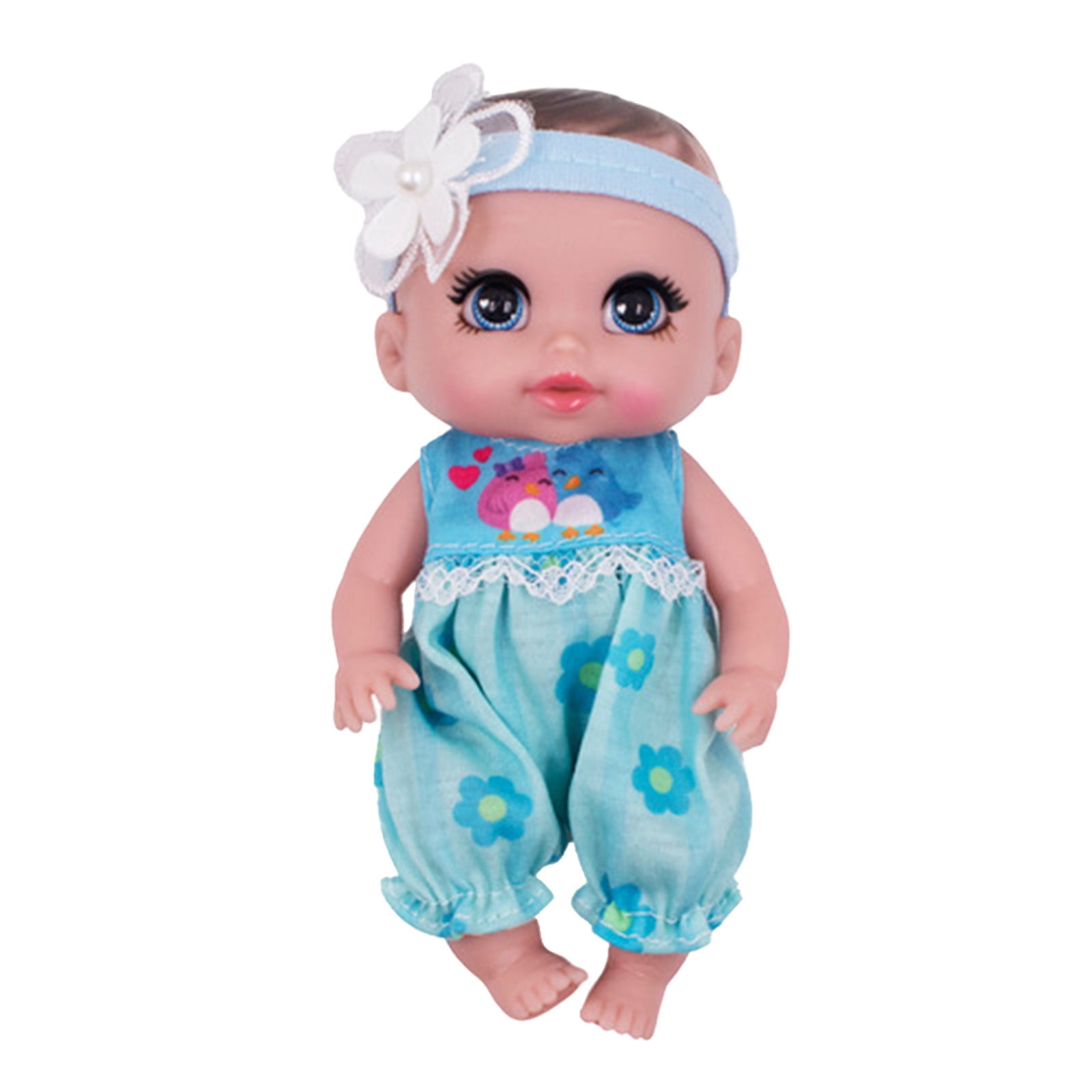 Ytndtr 6" Cute Small Baby Doll Newborn Baby All Vinyl Reborn Baby Dolls ...