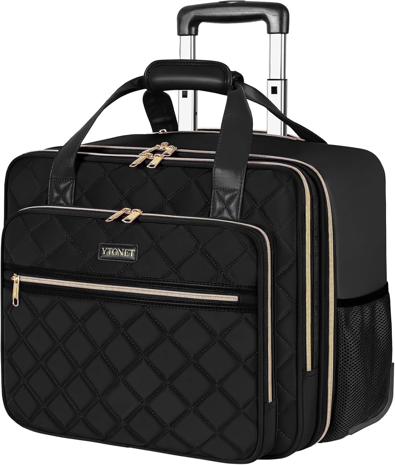 Ytonet Rolling Laptop Bag for Women and Men, 17.3 Inch Briefcase on ...
