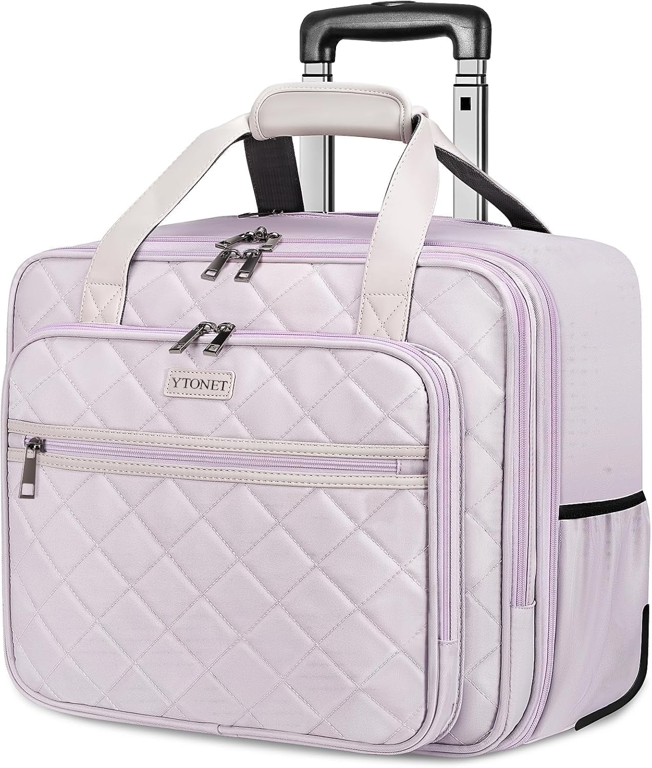 Ytonet Rolling Laptop Bag for Women, Briefcase on Wheels Fits up to 17. ...