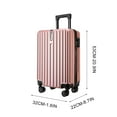 Ytppwn 20 Inch Carry On Luggage 20x12x8.6 Inch Lightweight Hard Shell ...