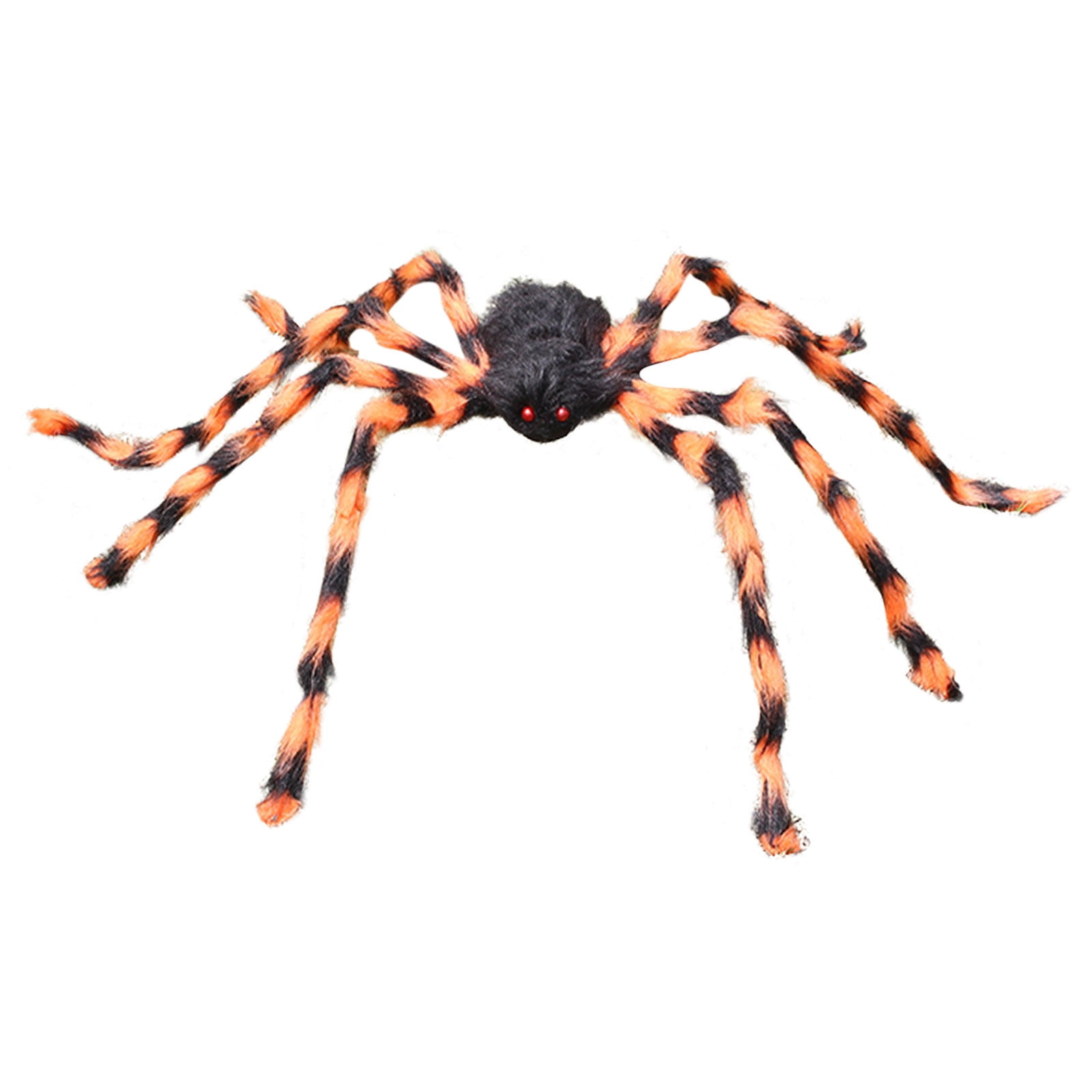 Coollooc 3.9Ft Halloween Giant Spider, Hairy Multicolor Spider Outdoor ...
