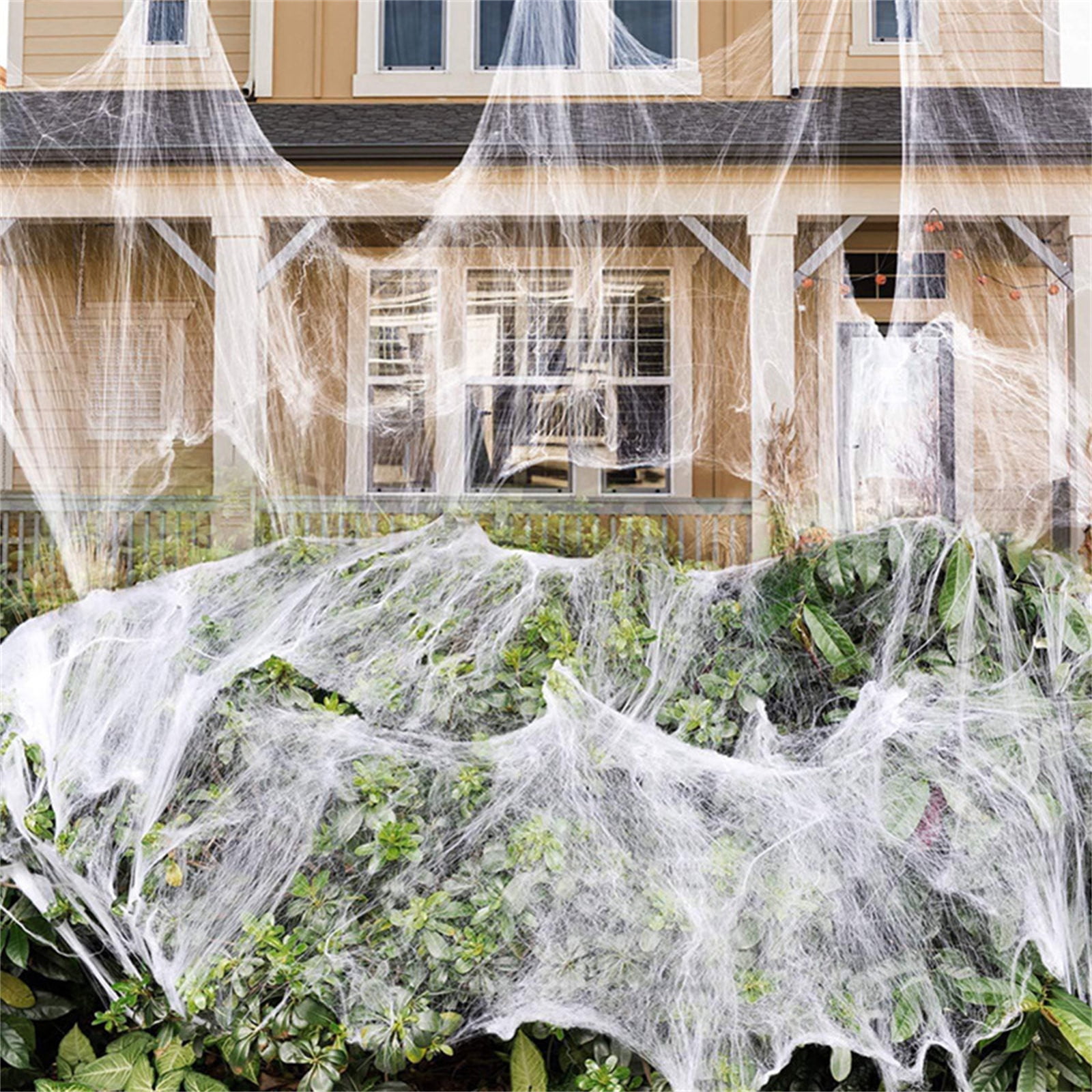Ytppwn 50 sqft Halloween Spider Webs Decorations with 20 Extra Fake ...