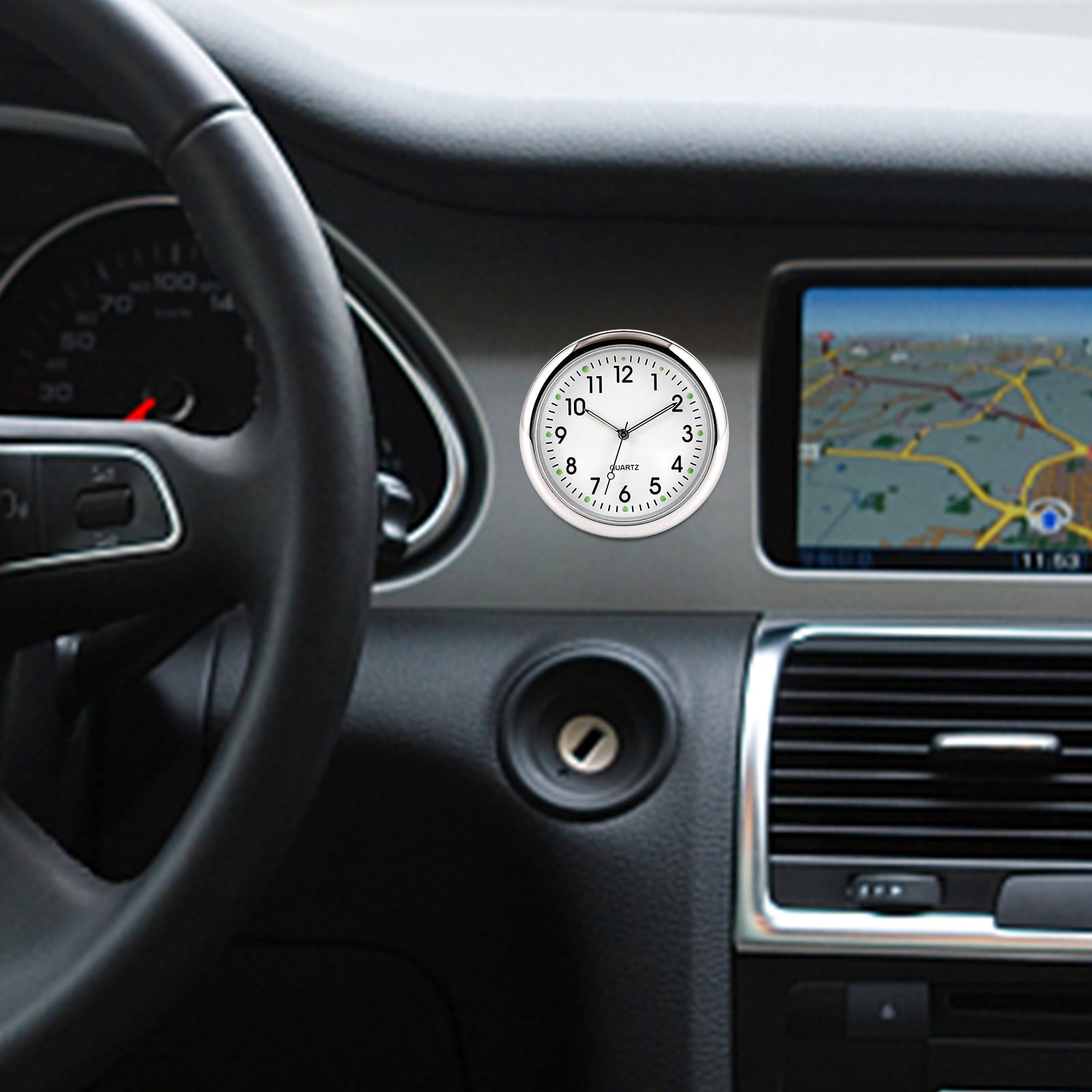 Ytppwn Car Clock, Car Dashboard Clock, Car Clock Stick On Car Dashboard, Portable Analog Car ...