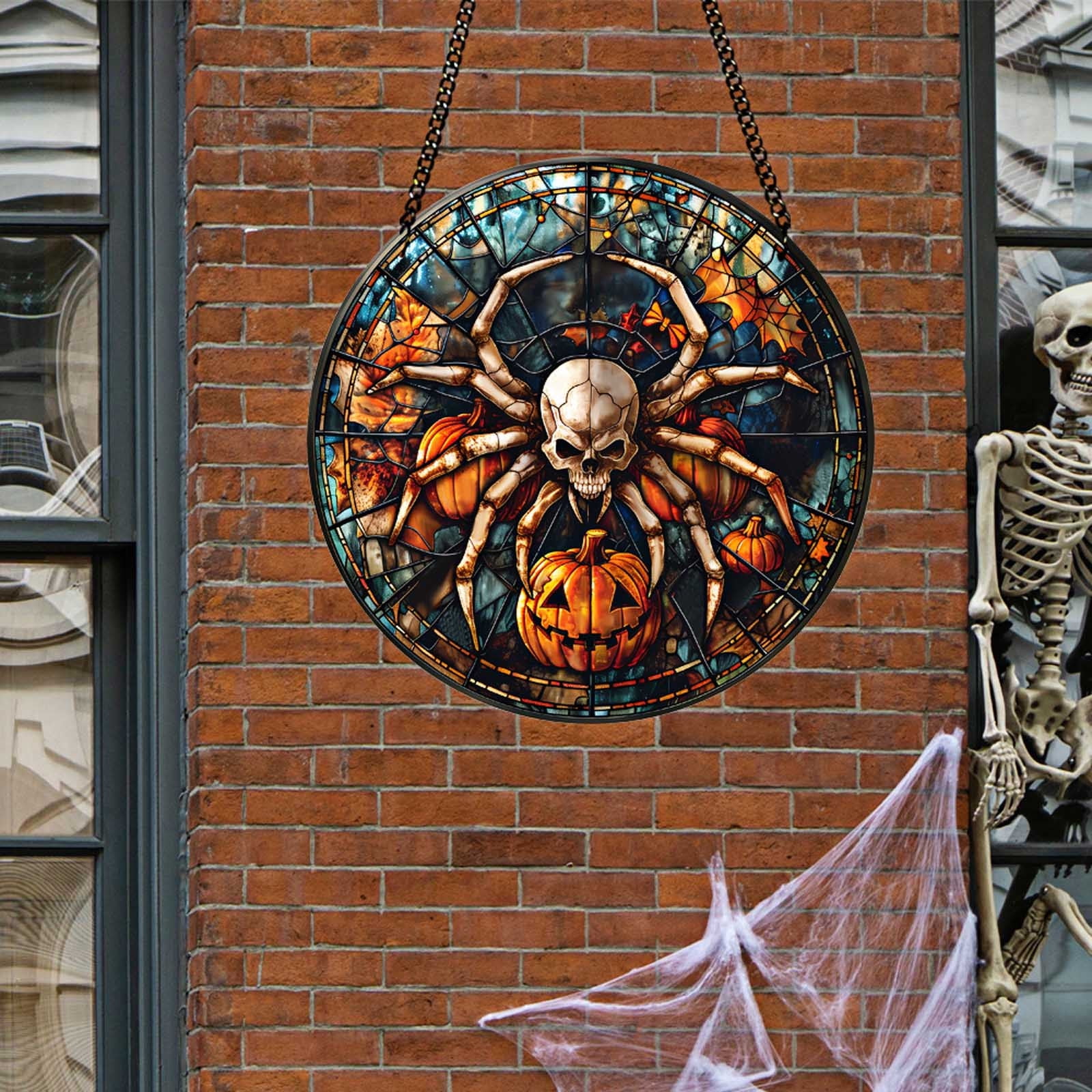 Coollooc Glow in The Dark Halloween Wall Decor, Luminous Spooky Ghost ...