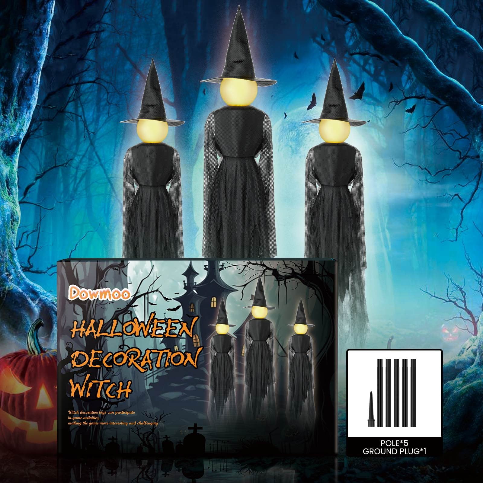 Coollooc Halloween Decorations Outdoor - Large Light Up Holding Hands ...