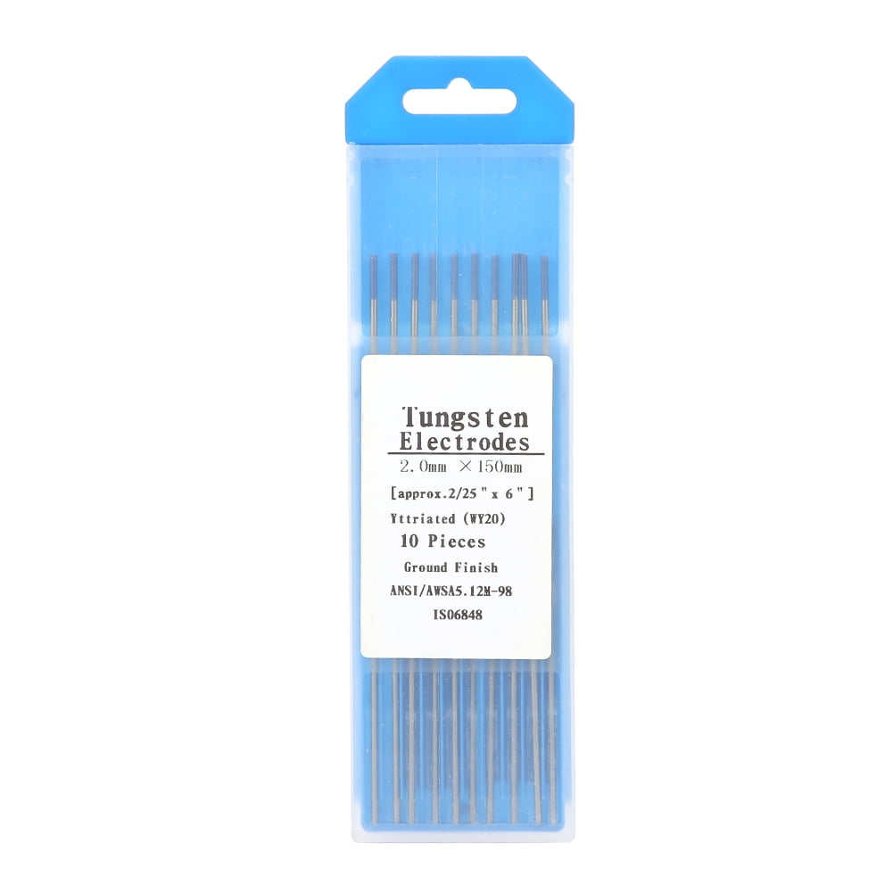 Yttrium Tungsten Electrodes 2.0mm x 150mm with Blue Tips for TIG Welding - Walmart.com