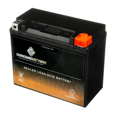 Chrome Battery YTX20L-BS High Performance Power Sports Battery ...