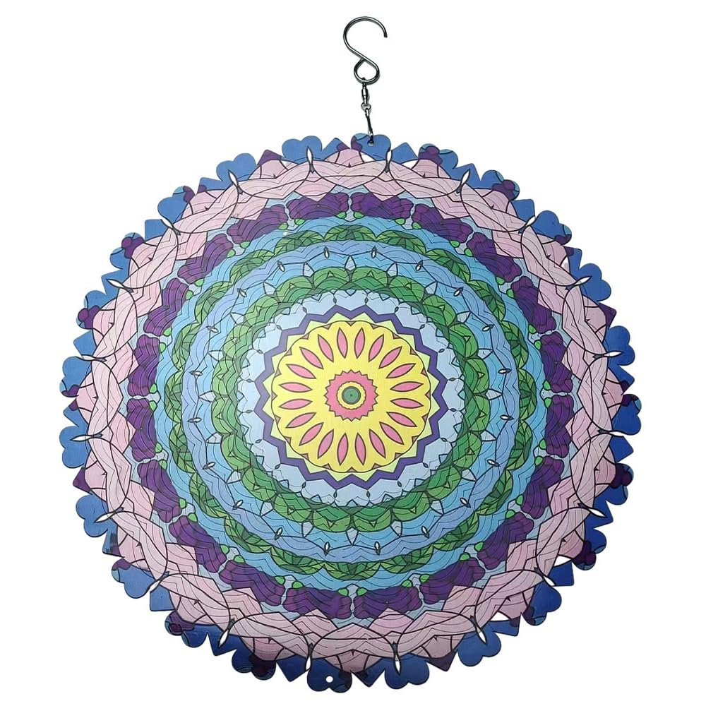 Ytzada Wind Sculptures Spinners, 3D Metal Rotating Wind Chime ...