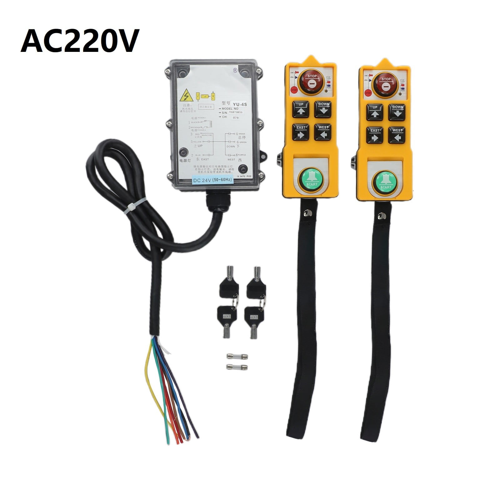 Yu-4S Industrial Remote Control Electric Hoist Remote Control for Crane ...