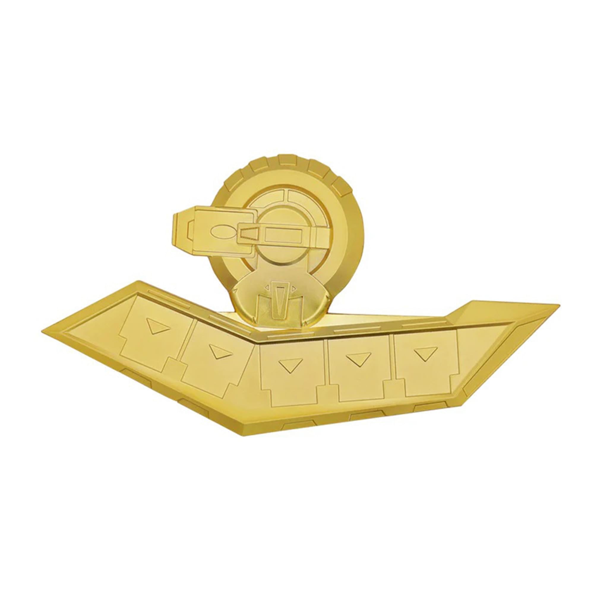 Yu-Gi-Oh! 24K Gold Plated Duel Disk Mini Replica - Walmart.com