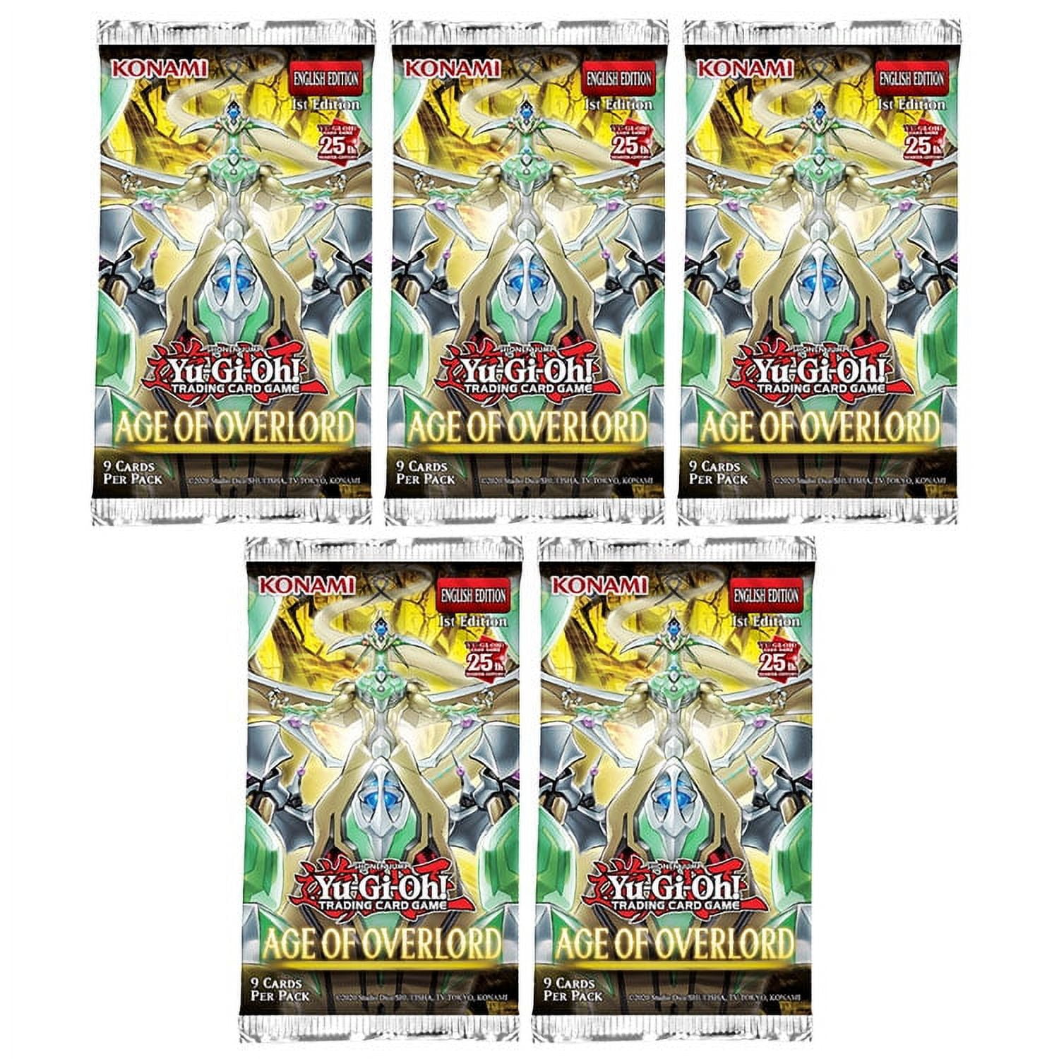 Konami Yu-Gi-Oh Age of Overlord Booster Packs - 5 Pack Lot, Factory Sealed - Walmart.com