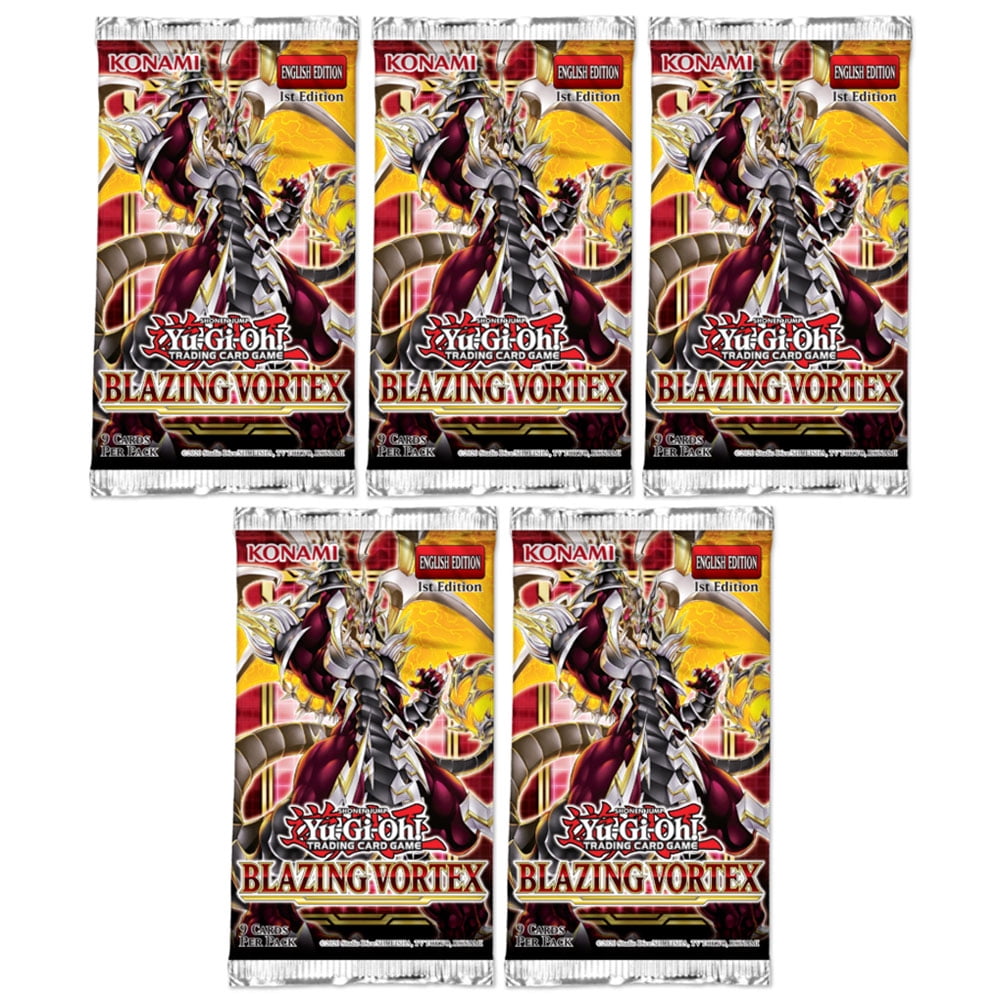 Yu-Gi-Oh Cards - Blazing Vortex - Booster PACKS (5 Pack Lot) - Walmart.com