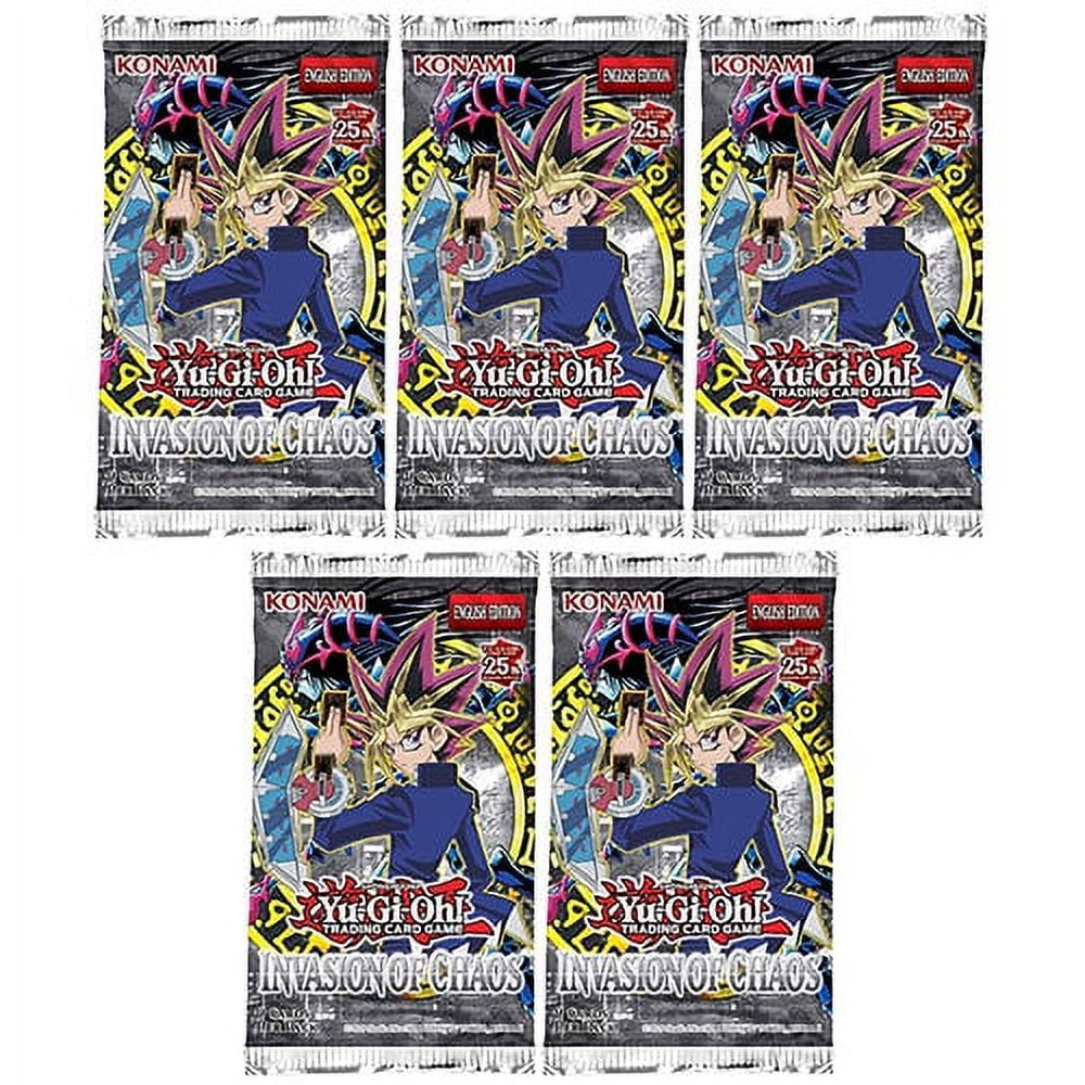 Yu-Gi-Oh! 25th Anniversary Invasion of Chaos Booster Packs (5 Pack Lot) - Walmart.com