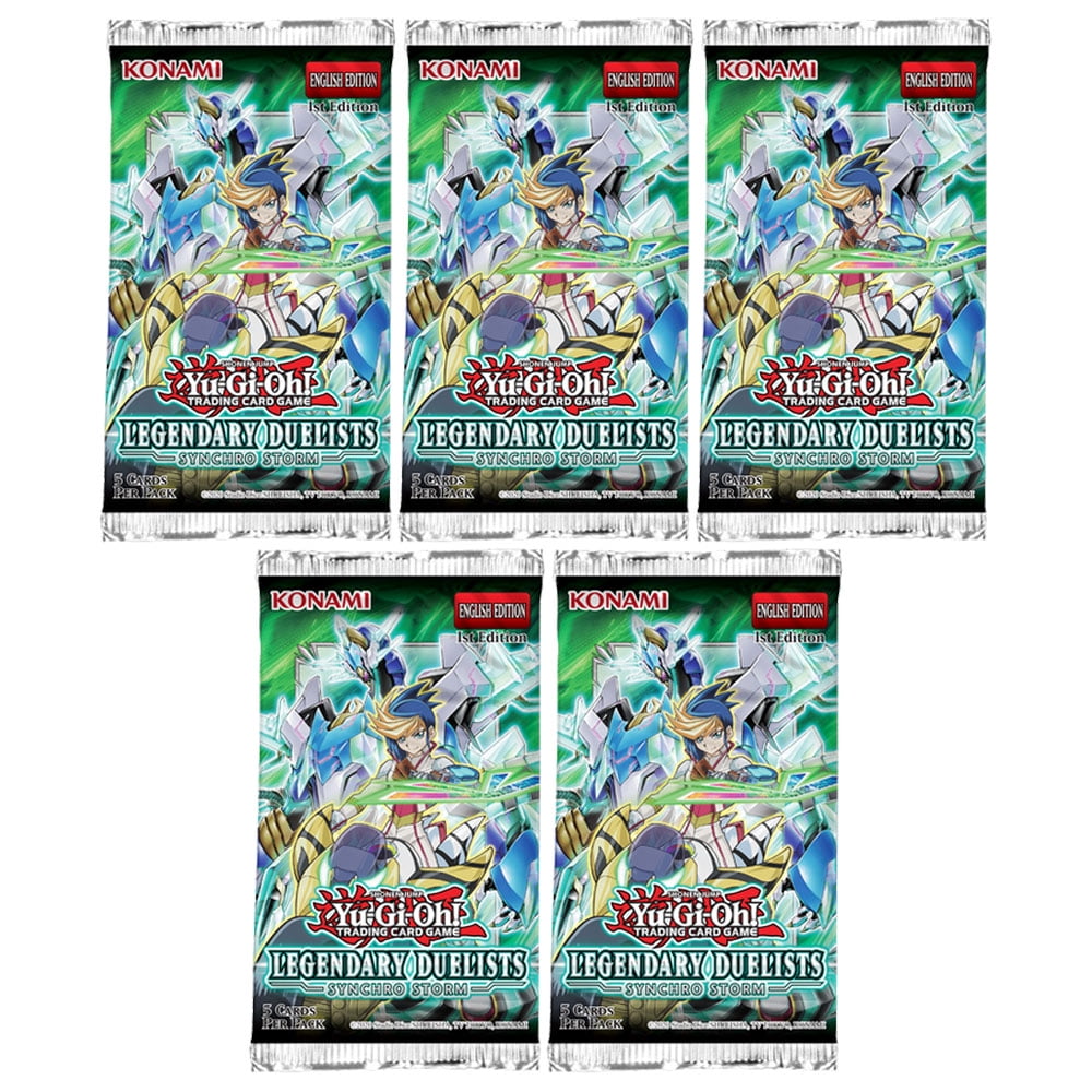 Yu-Gi-Oh Cards - Legendary Duelists: Synchro Storm - Booster PACKS (5 Pack Lot) - Walmart.com