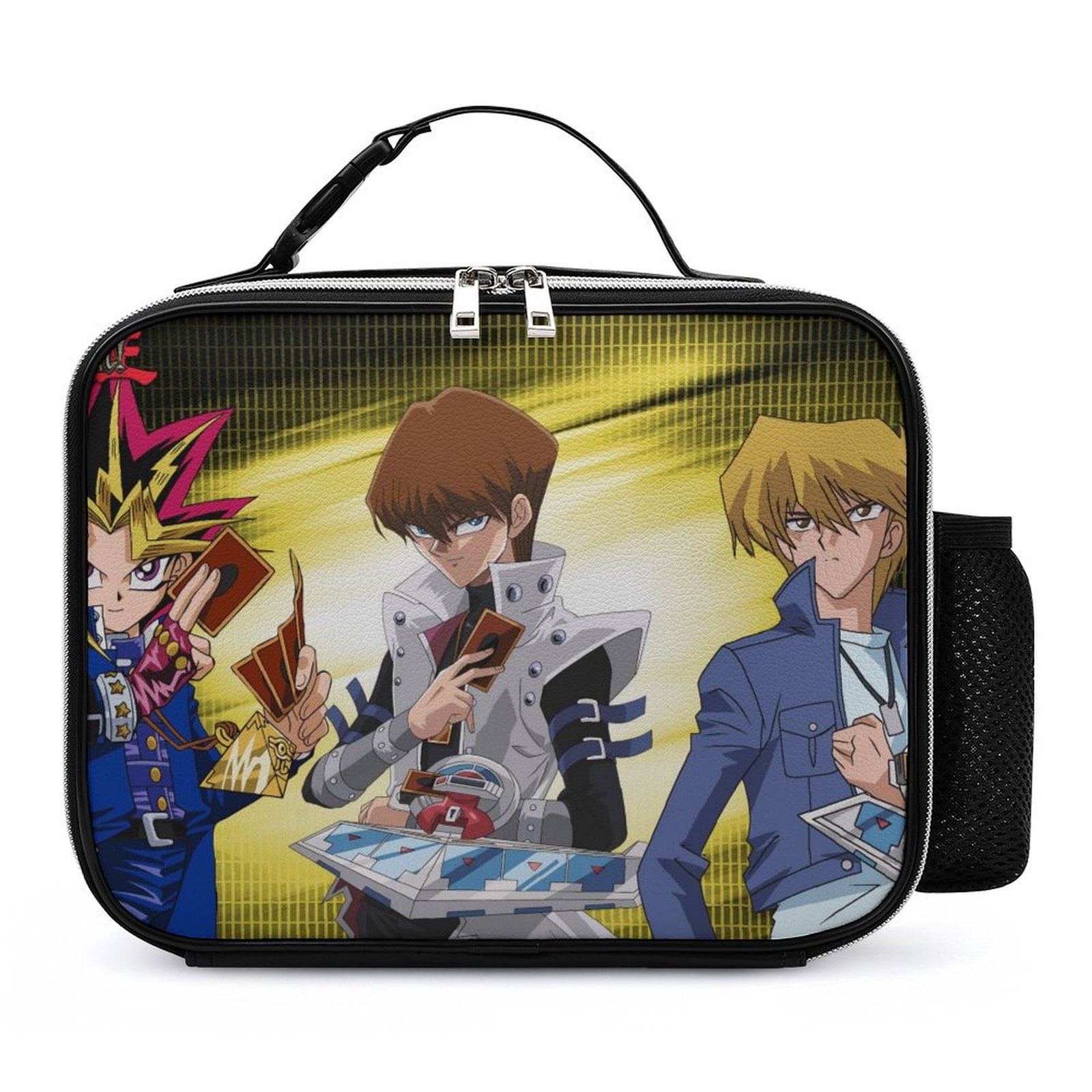 Yu-Gi-Oh Characters Insulated Portable Lunch Bag Leather Detachable ...