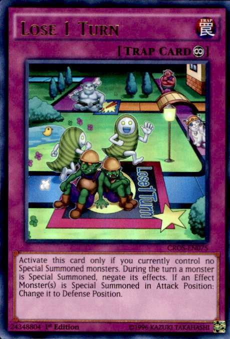Yu-Gi-Oh Crossed Souls Single Card Ultra Rare Lose 1 Turn CROS-EN075 ...