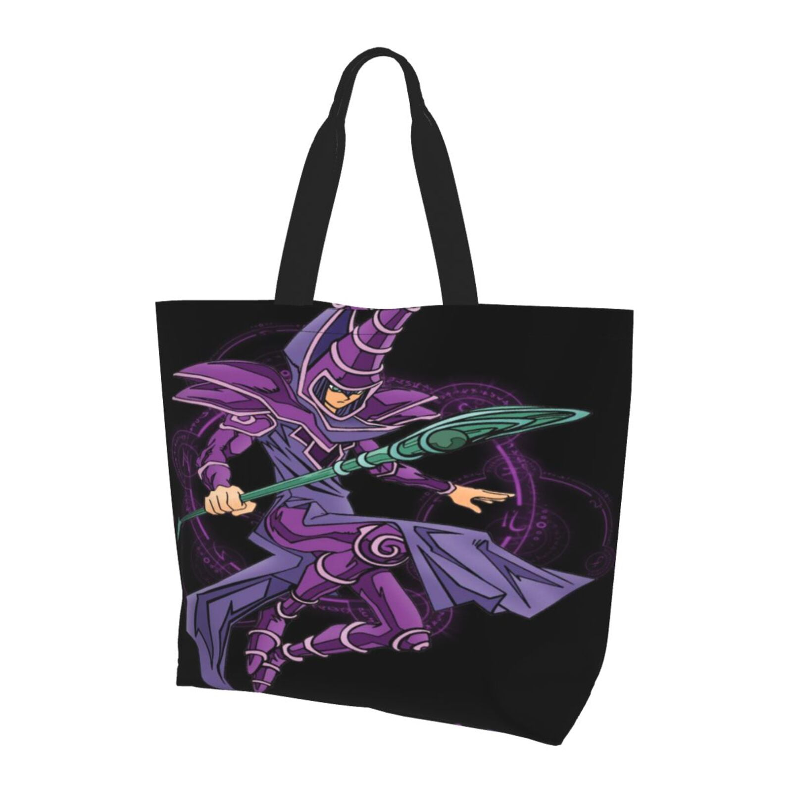 Yu Gi Oh Cute Extra Large Canvas Tote Bag for Gym Beach Travel Reusable ...