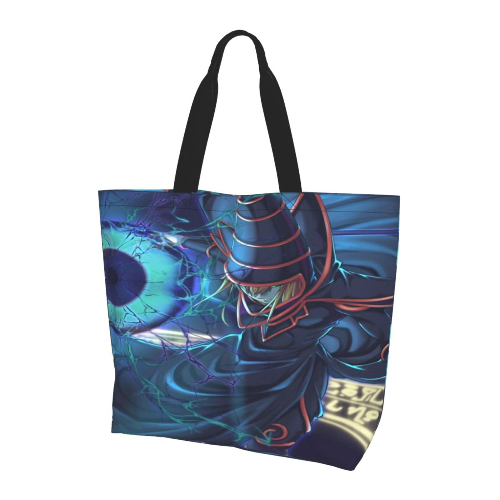 Yu Gi Oh Cute Extra Large Canvas Tote Bag for Gym Beach Travel Reusable ...