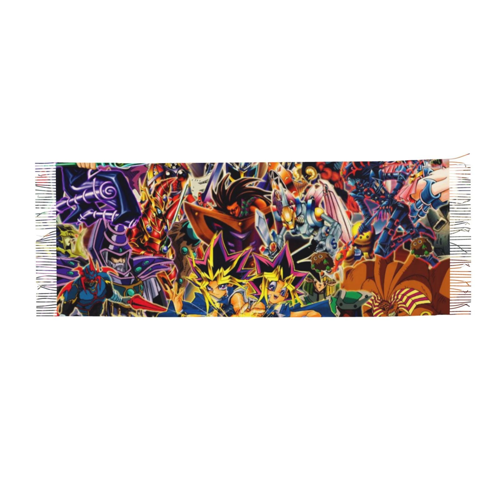 Yu-Gi-Oh! Game Fringed Scarf Wrap Long Soft Winter Warm Tassel Scarf ...