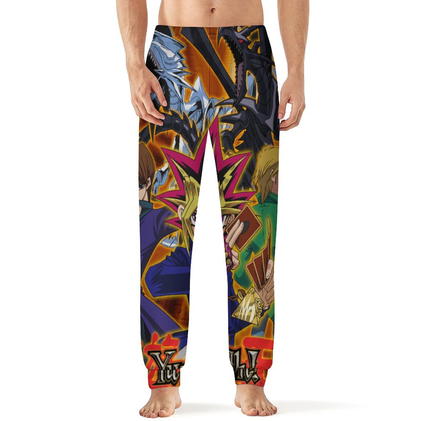 Yu-Gi-Oh Mens PJ Pajama Pants Bottoms Lounge Pants Sleepwear PJs with Pockets - Walmart.com
