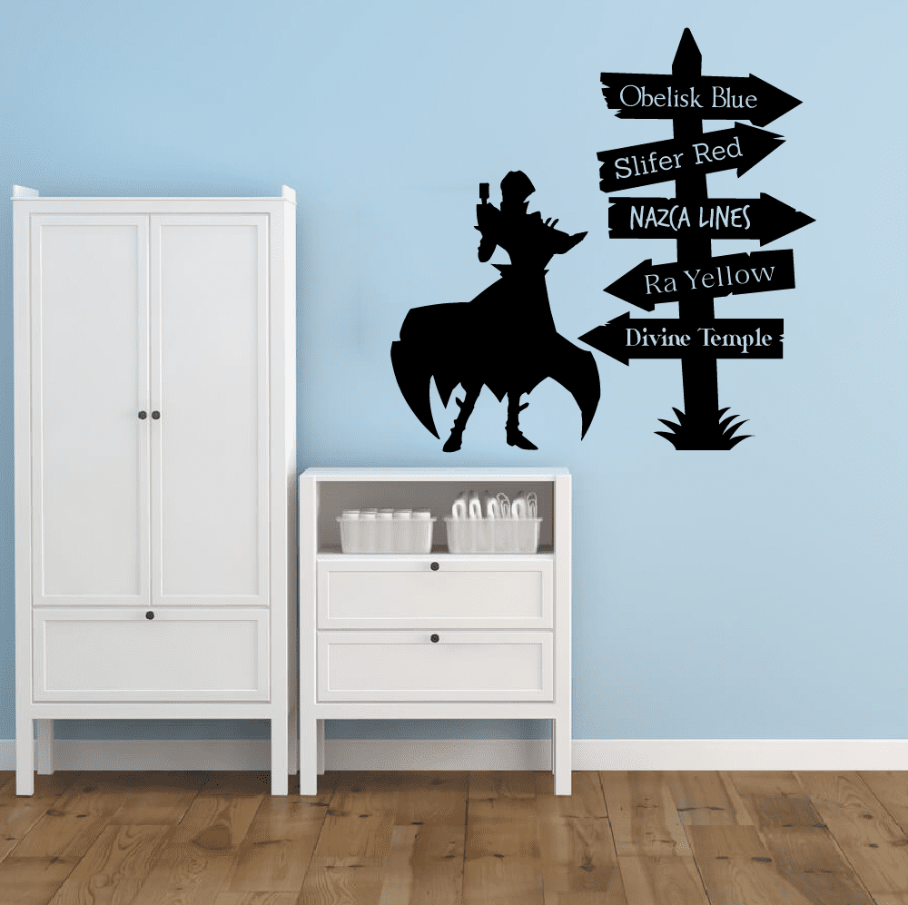 Yu-Gi-Oh Ra Yellow Obelisk Pathway Signage Cartoon Wall Sticker Art ...