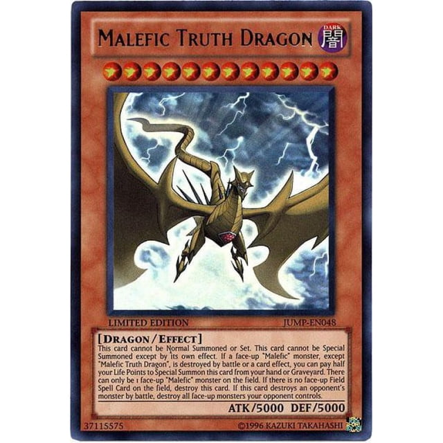 Yu-Gi-Oh Shonen Jump Single Card Ultra Rare Malefic Truth Dragon JUMP ...