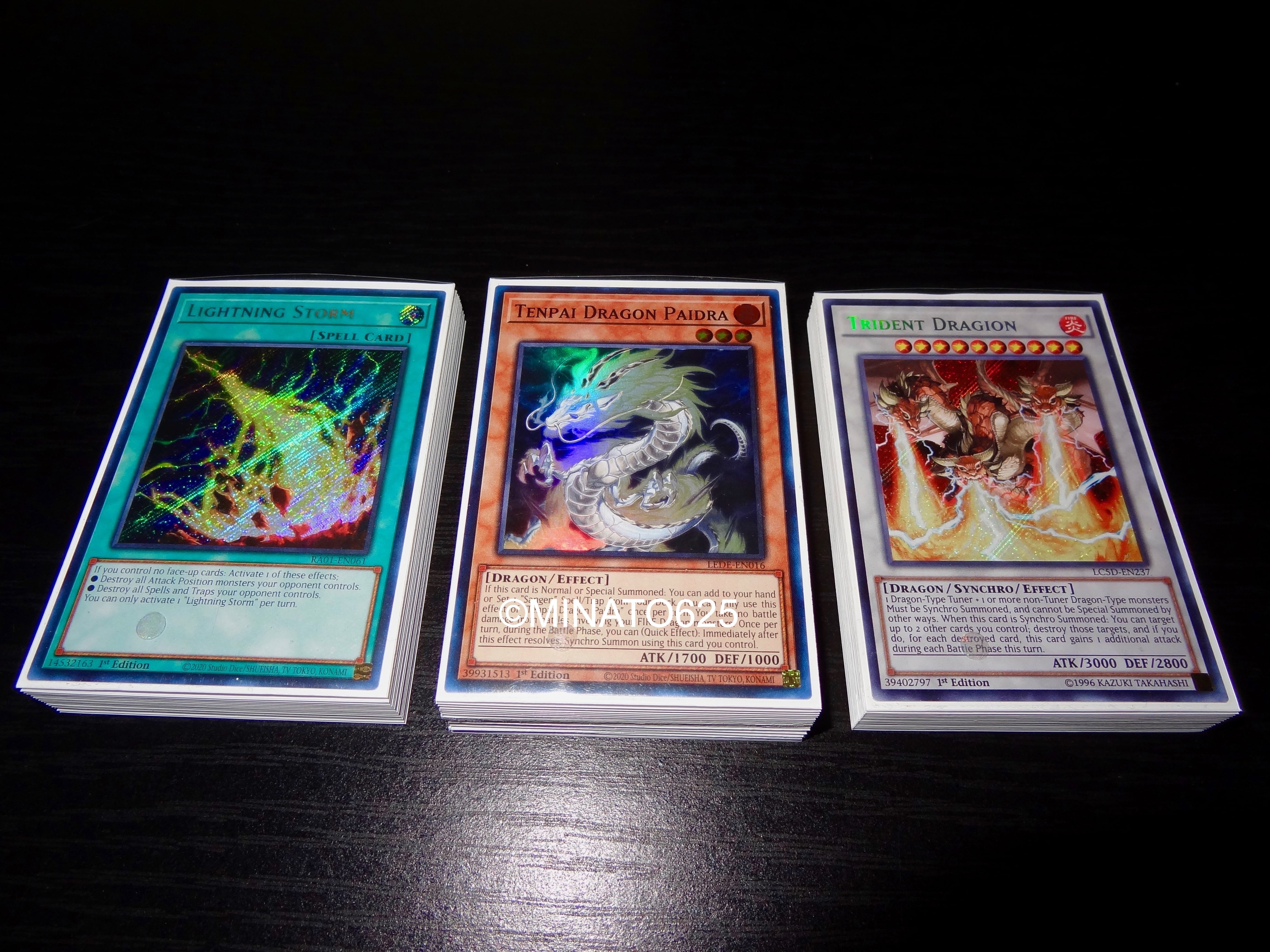 Yu-Gi-Oh! Trading Card Game Tenpai Dragon Deck Yugioh Trident Dragion ...