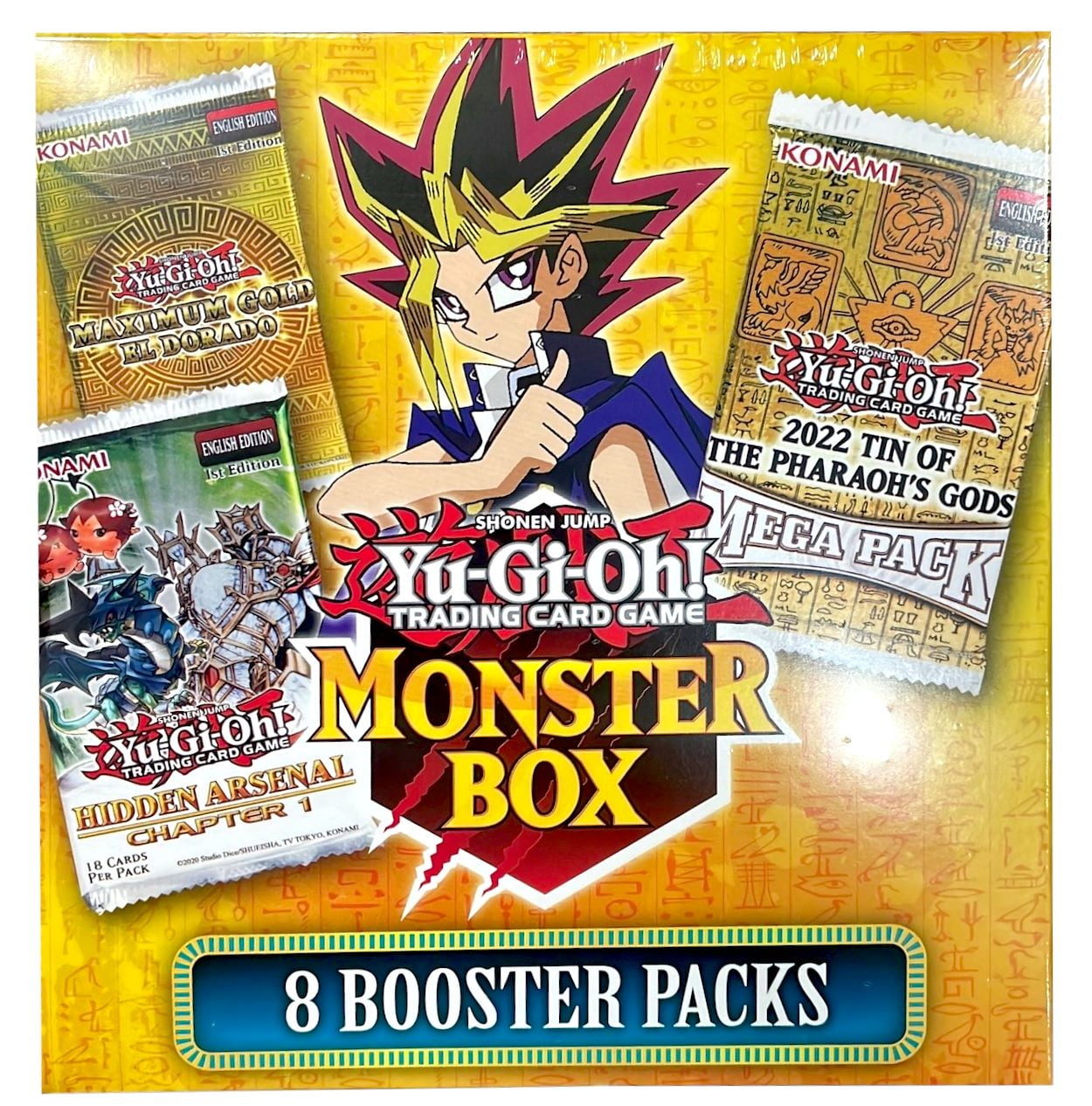 Yu-Gi-Oh! Monster Box 2, 8 Assorted Booster Packs, Build Your ...