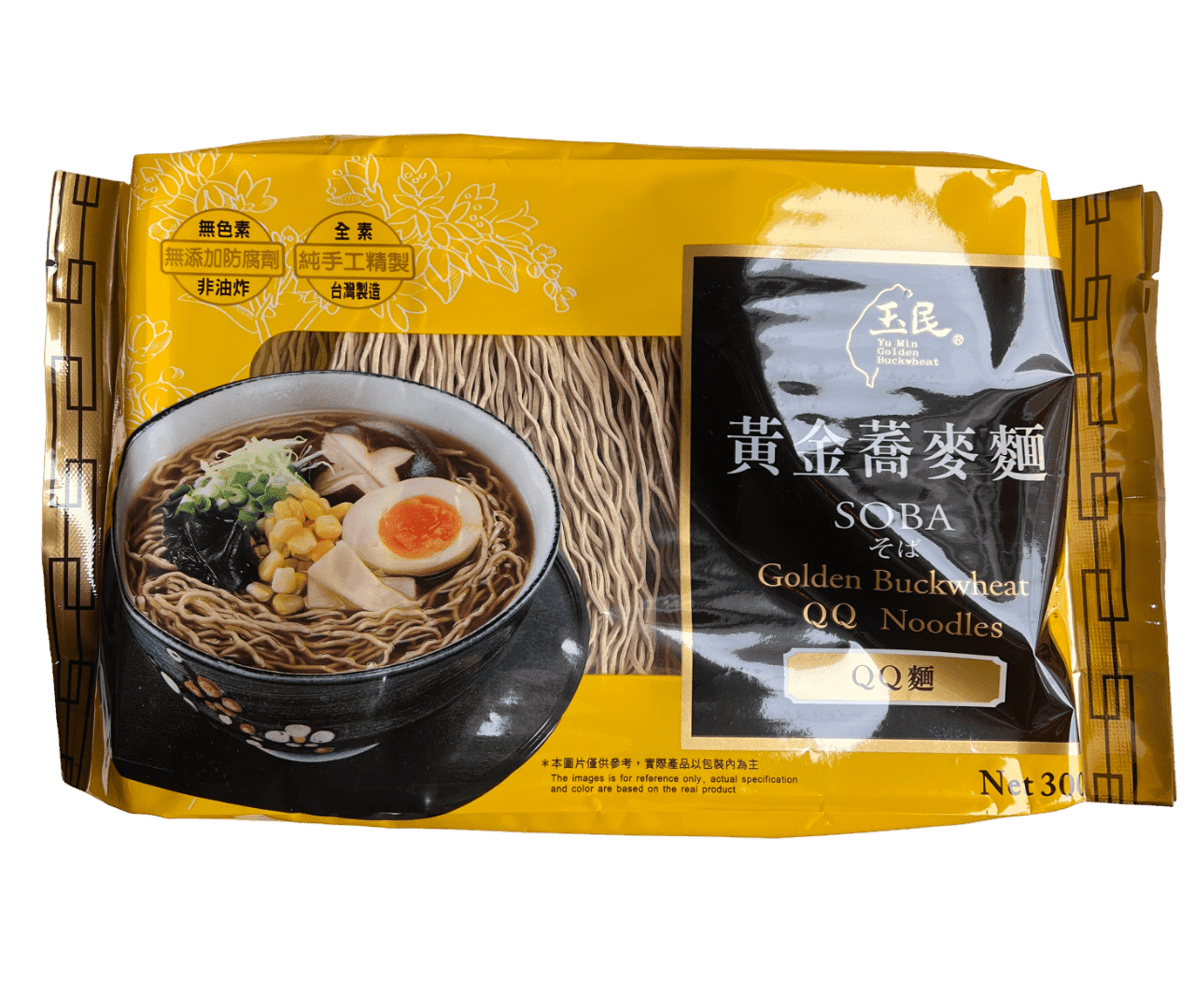 Yu Min Golden Buckwheat QQ Ramen Noodles, Buckwheat Soba 10.58 oz ...