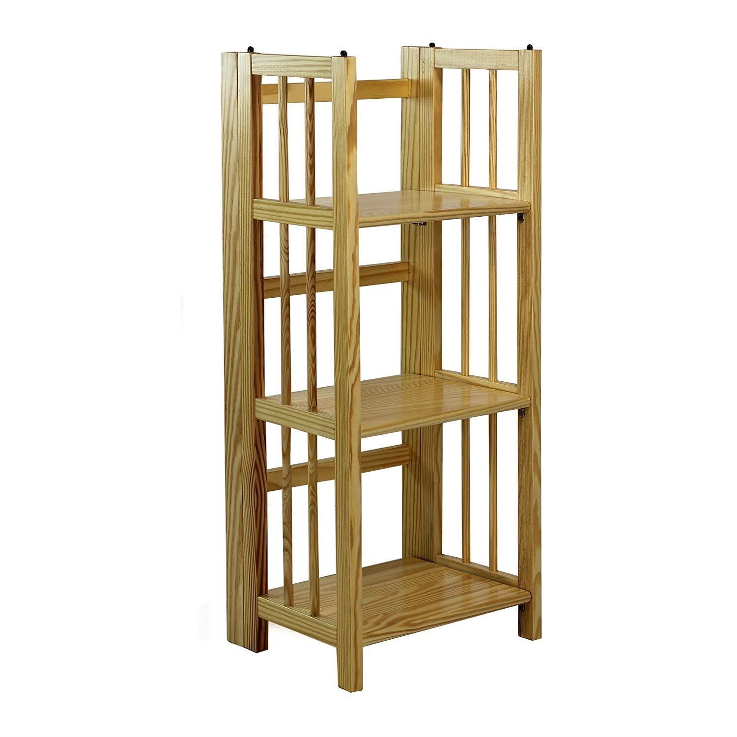 Yu Shan Co USA Ltd 3-Shelf Folding 14-inch Wide Bookcase - Walmart.com