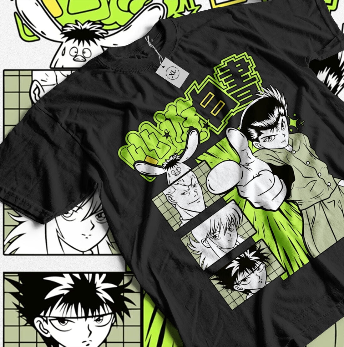 Yu Yu Hakusho Shirt Yusuke Hiei Kuwabara Kurama Anime Tee - Walmart.com